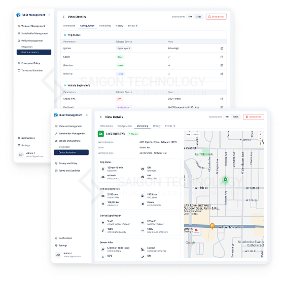 Fleet Management Platform - Saigon Technology